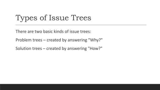 Issue Tree - Problem Solving Technique .pptx