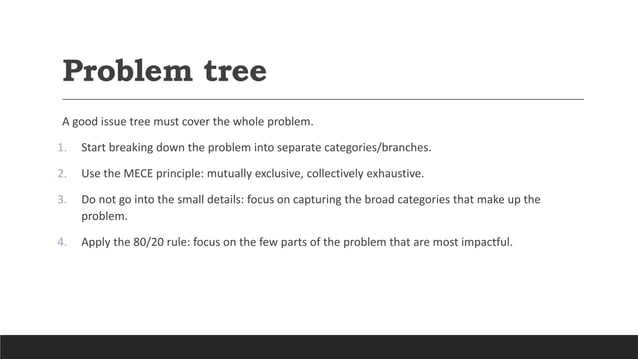 Issue Tree - Problem Solving Technique .pptx