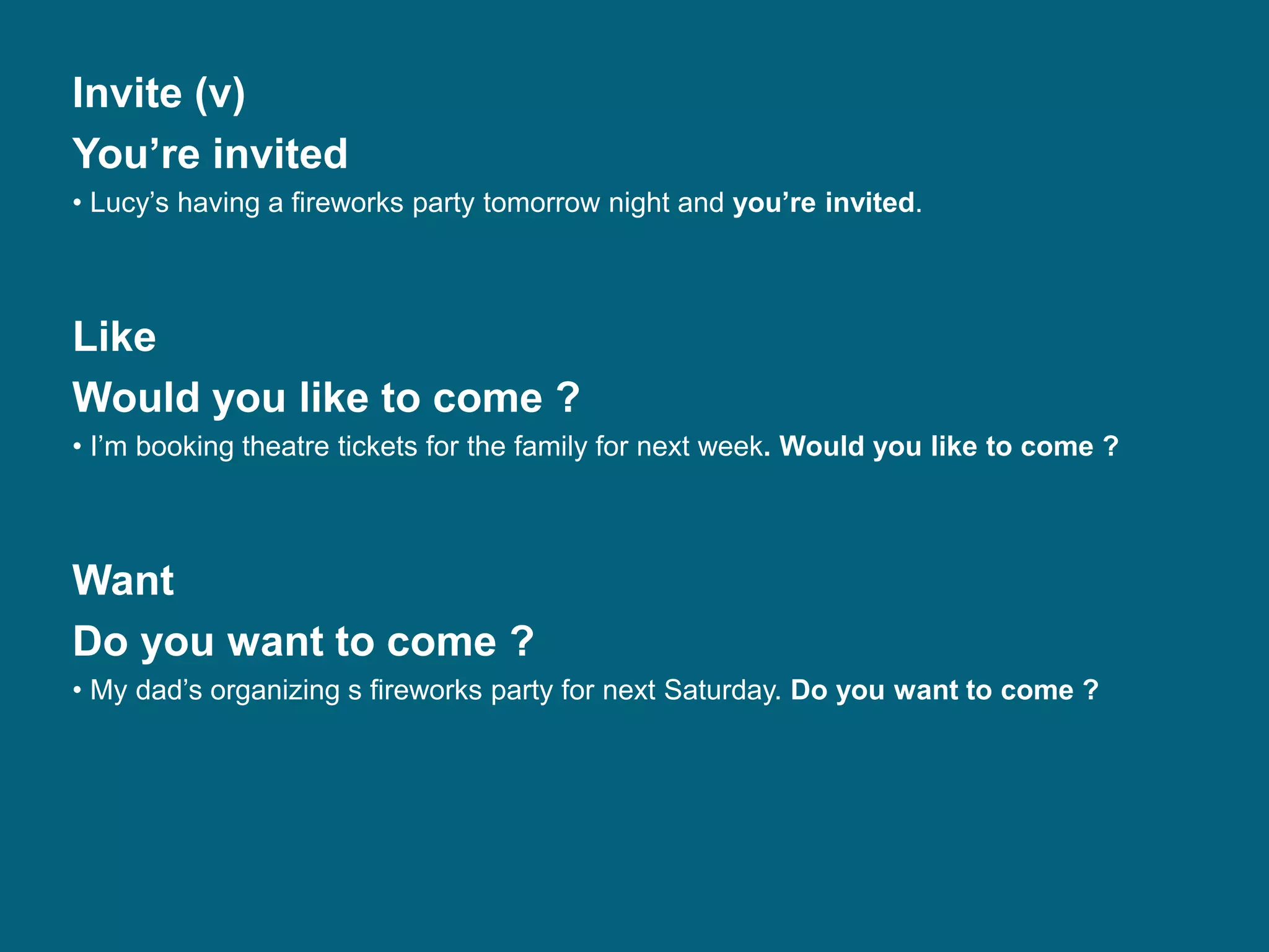 Issuing invitation | PPTX