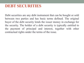Issuing securities procedure and regulations | PPTX | Stocks and Bonds ...