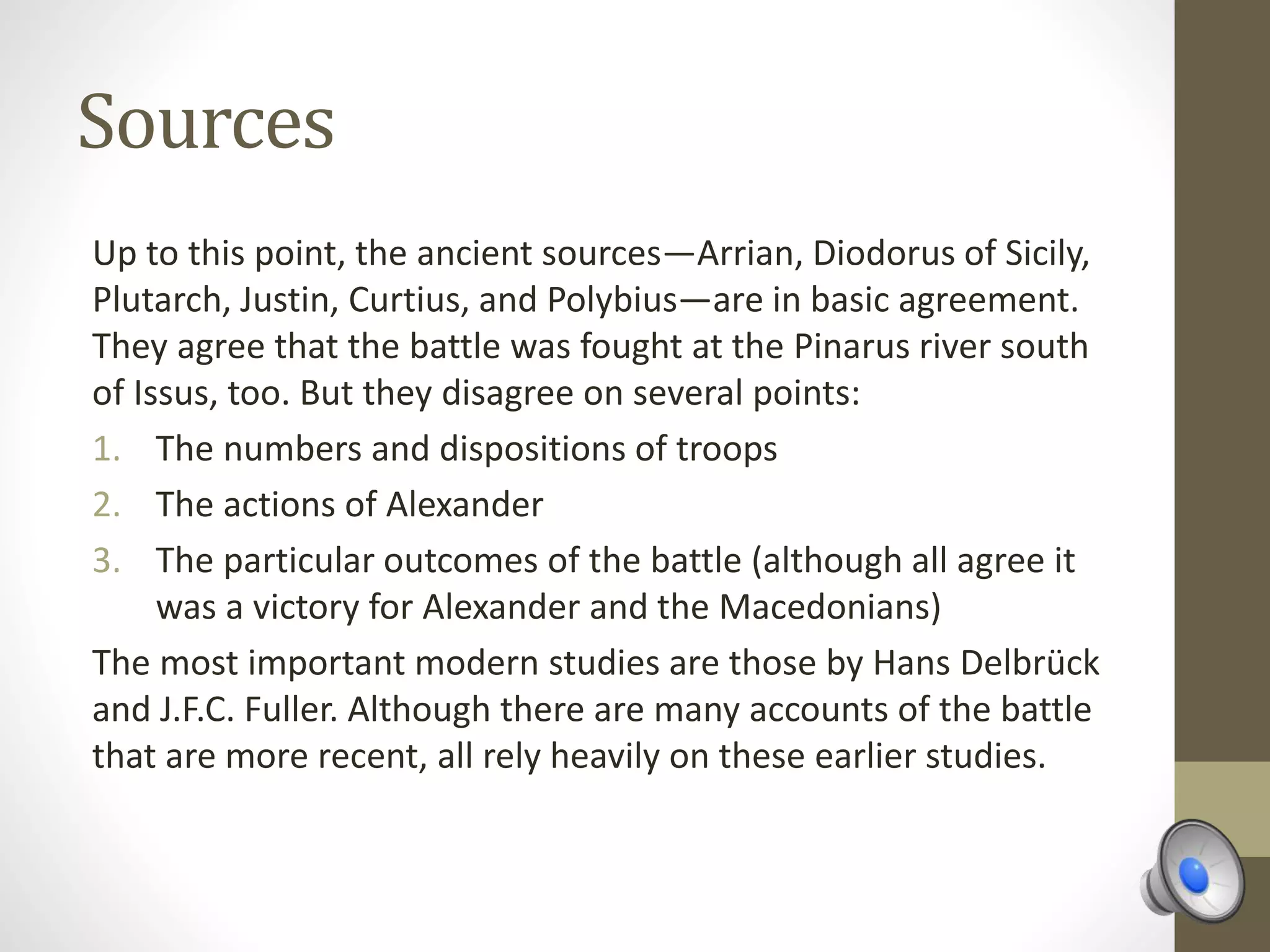 The Campaign and Battle of Issus | PPTX