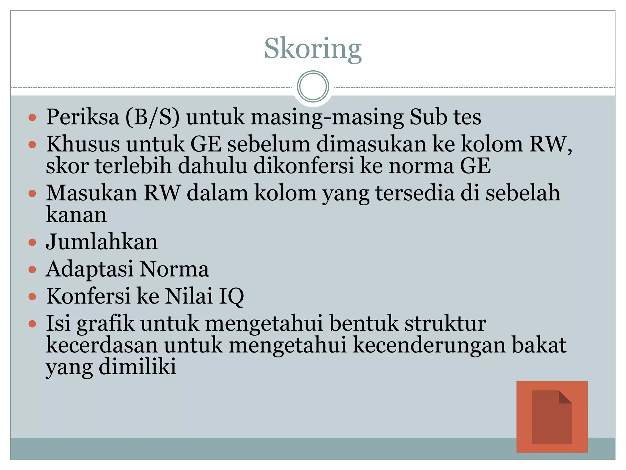 IST ( INTELLIGENCE STRUCTURE TEST ) | PPTX