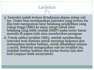 IST ( INTELLIGENCE STRUCTURE TEST ) | PPTX