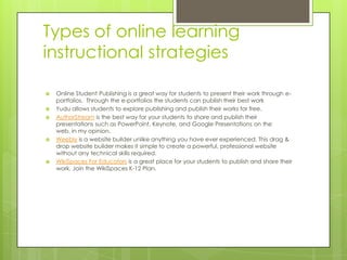 Instructional Strategies for ONLE | PPT