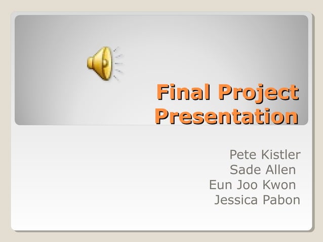 Ist 400 Final Project Presentation[1] | PPT