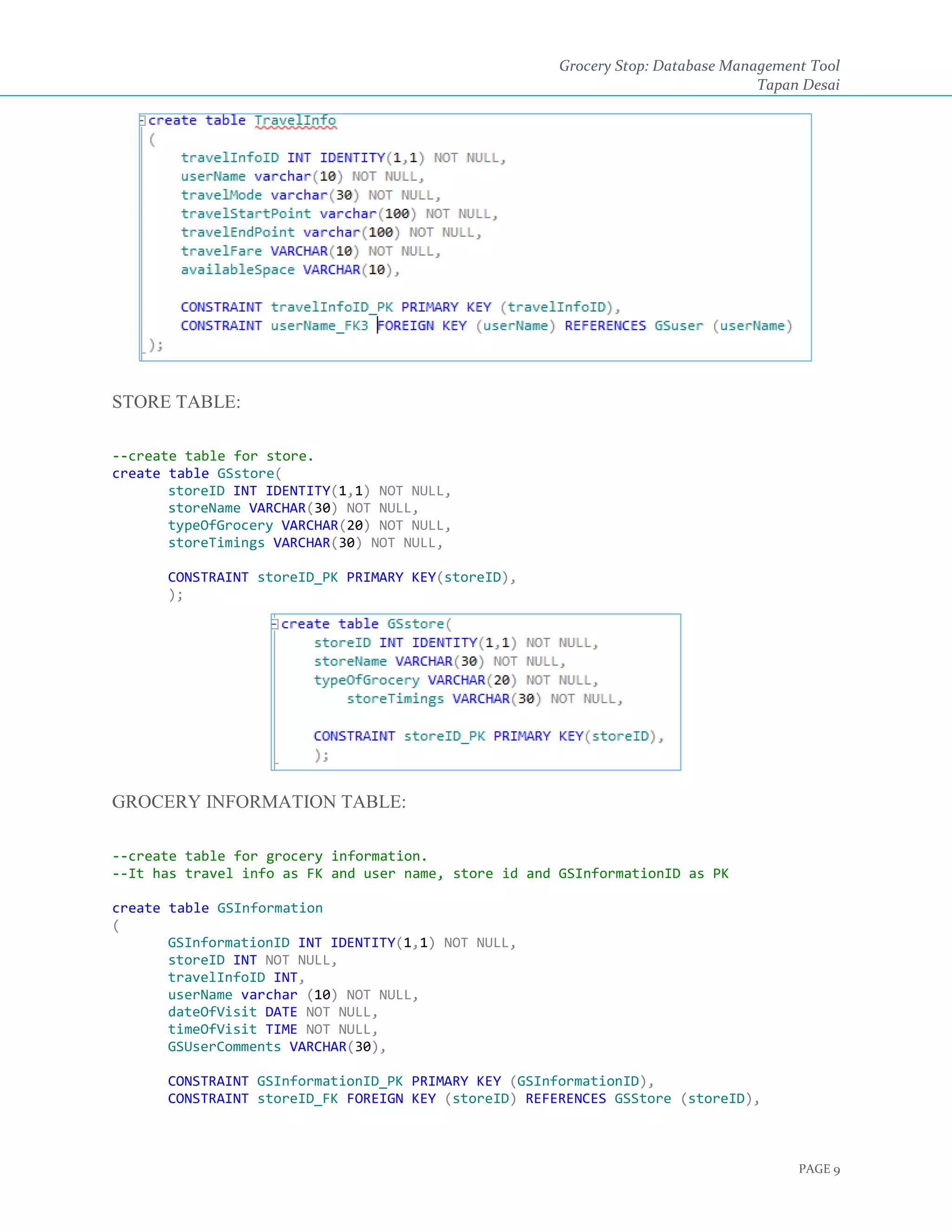 Grocery Station- Database Management System Project | PDF