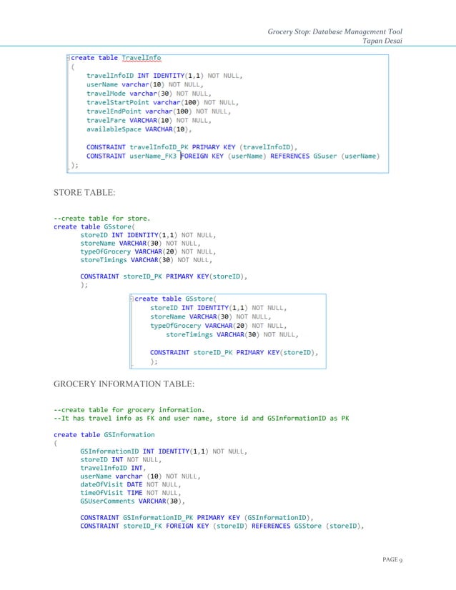 Grocery Station- Database Management System Project | PDF