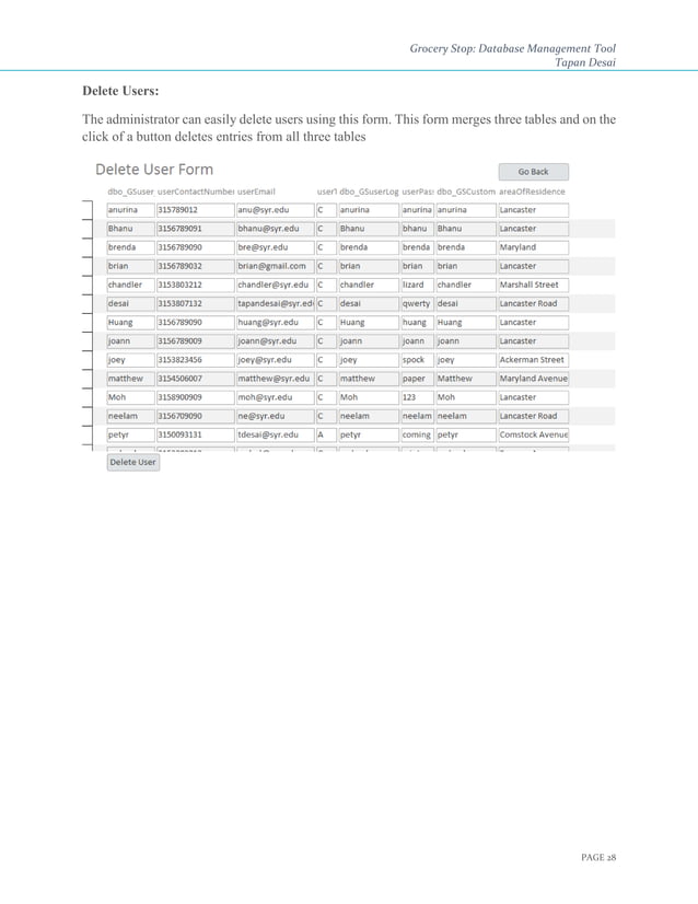 Grocery Station- Database Management System Project | PDF