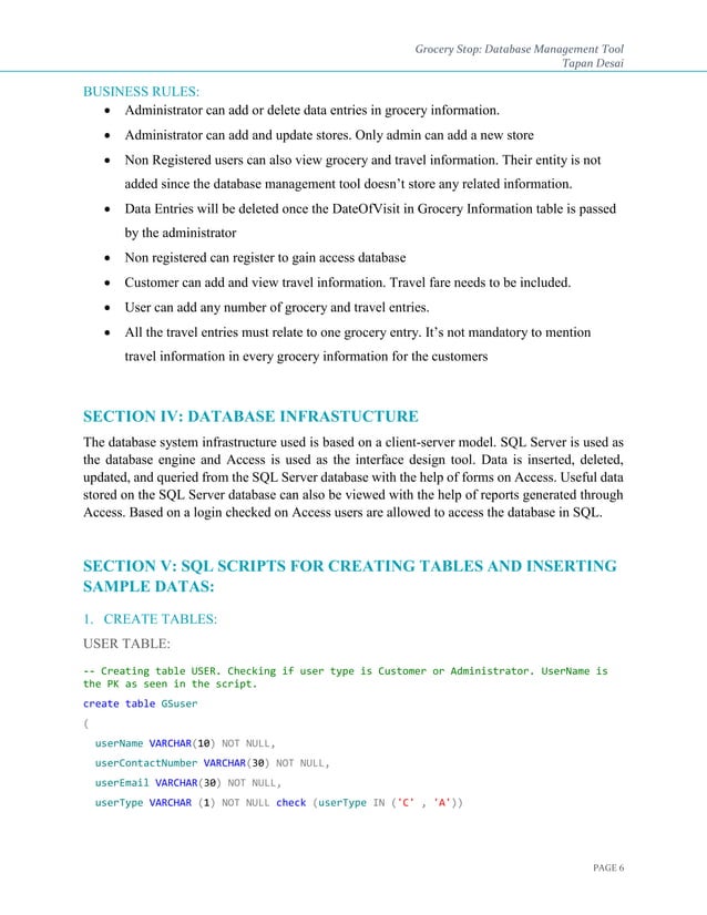 Grocery Station- Database Management System Project | PDF
