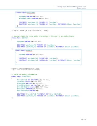 Grocery Station- Database Management System Project | PDF