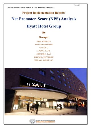 Hyatt Hotel Group Project | PDF