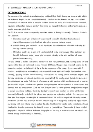 Hyatt Hotel Group Project | PDF