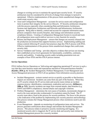 ITIL and IT Security Architecture | PDF