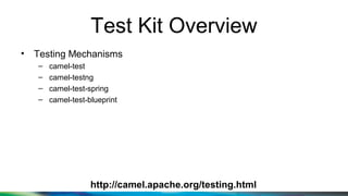 Testing applications using Apache Camel | PPT