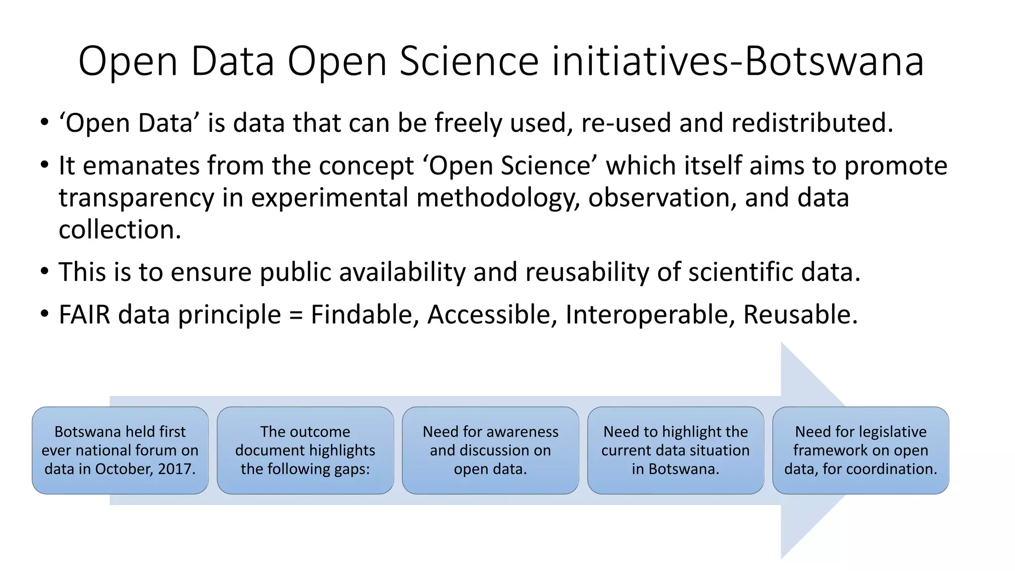 Botswana Open Science Open Data Case Study/Julius Atlhopheng | PDF