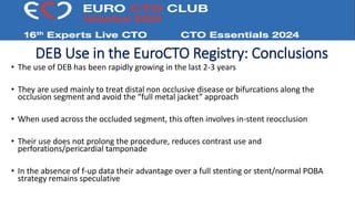 C. di Mario - DCB Usage in the Euro CTO Club | PPT