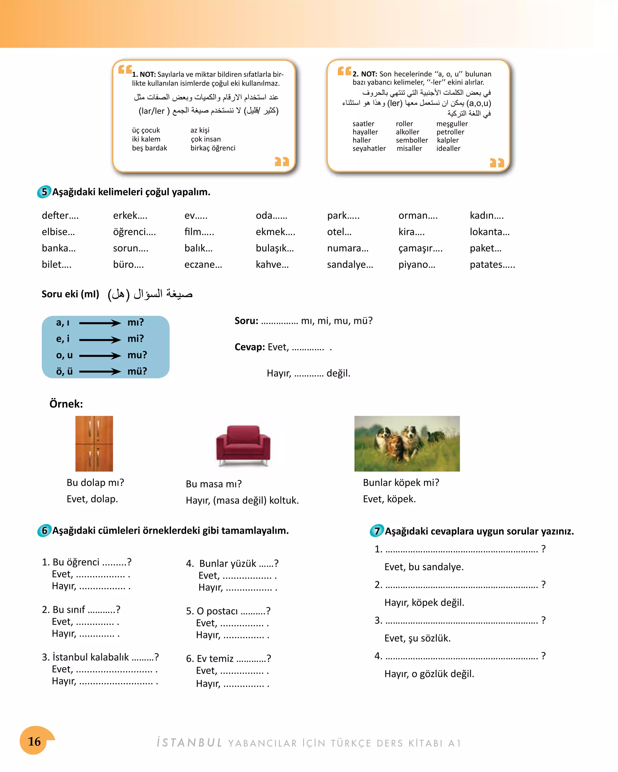 Istanbul A1 Ders Kitabi Arabic | PDF