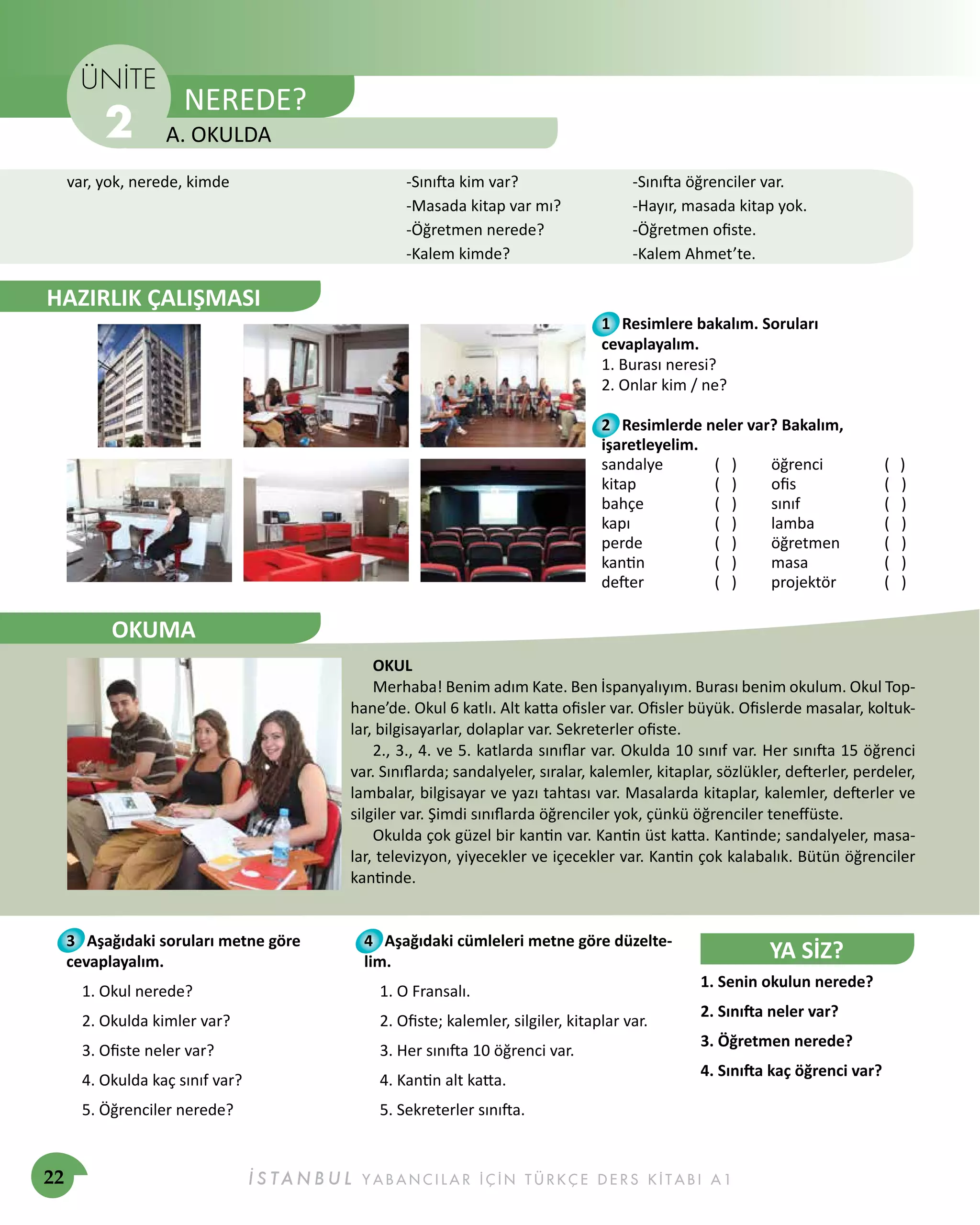 Istanbul A1 Ders Kitabi Arabic | PDF