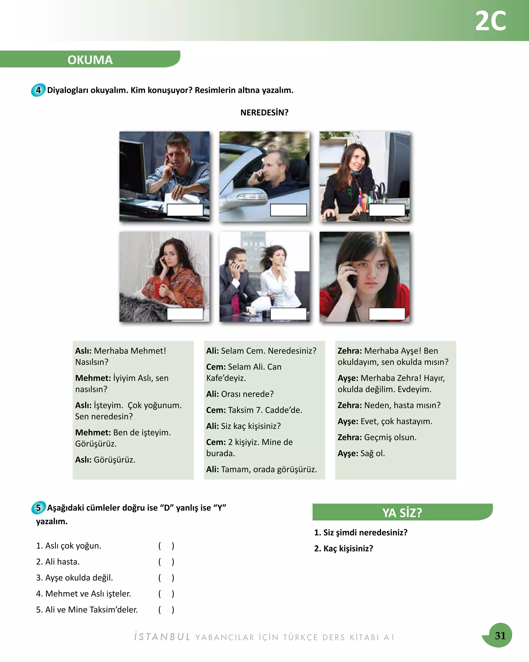 Istanbul A1 Ders Kitabi Arabic | PDF