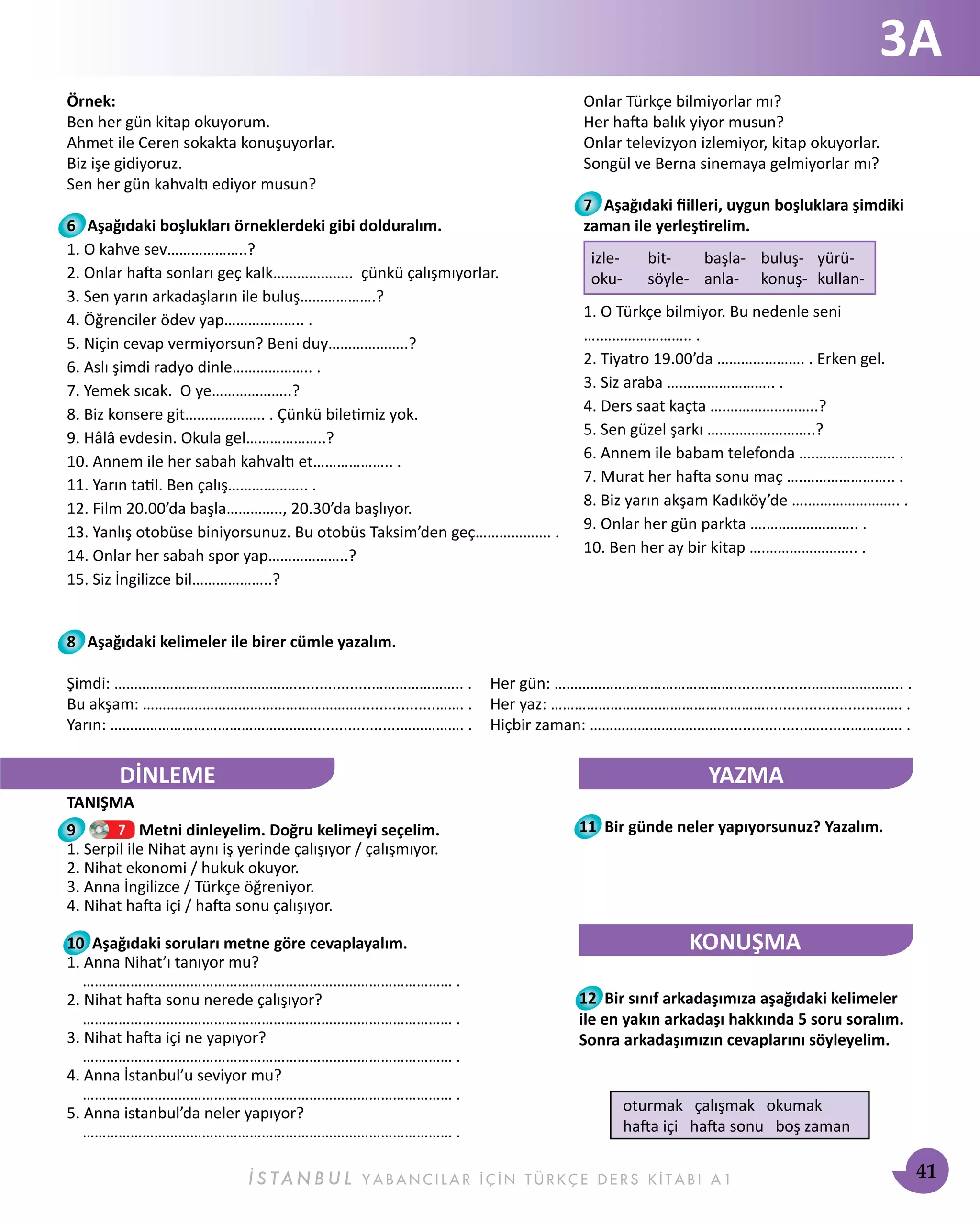 Istanbul A1 Ders Kitabi Arabic | PDF