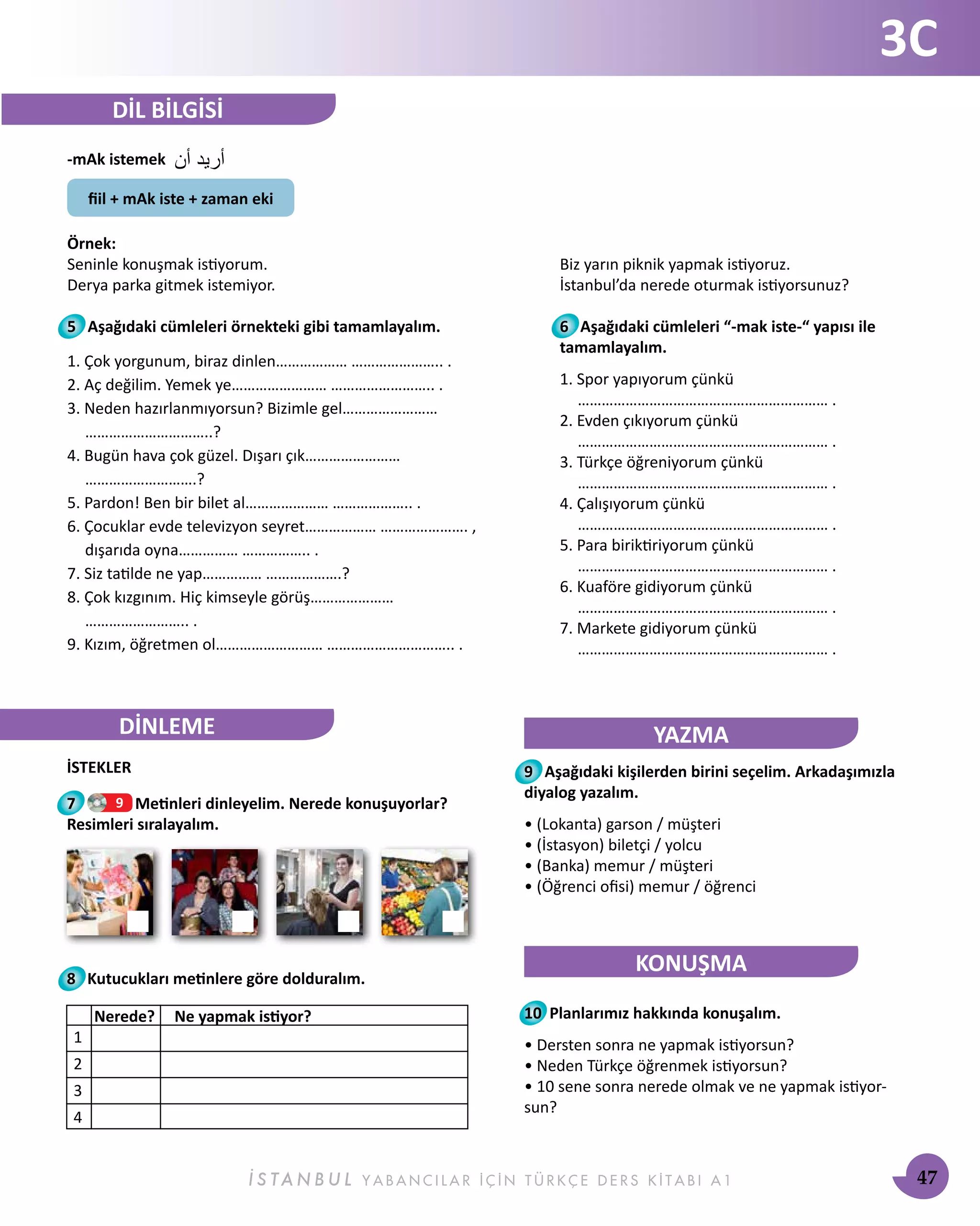 Istanbul A1 Ders Kitabi Arabic | PDF