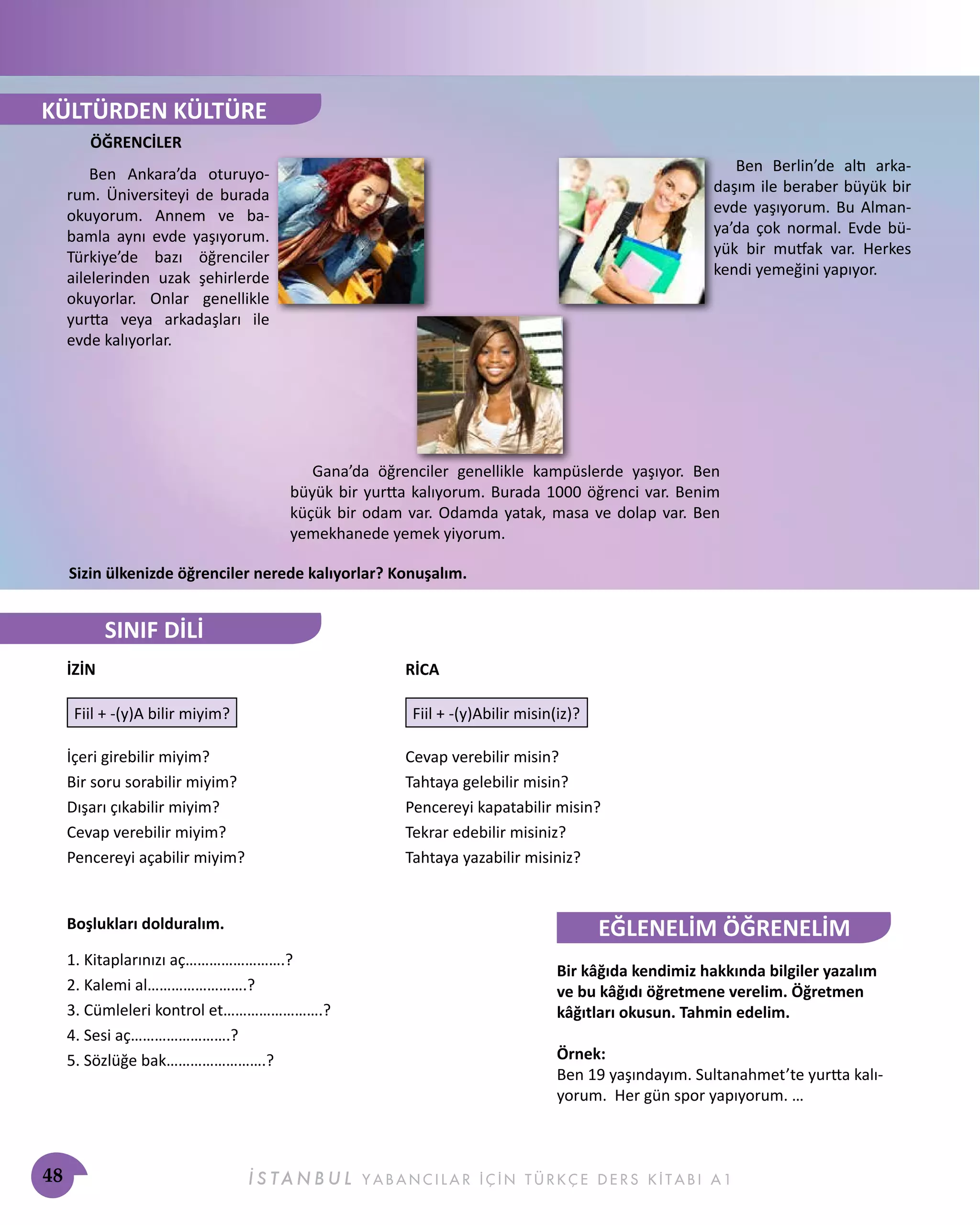 Istanbul A1 Ders Kitabi Arabic | PDF