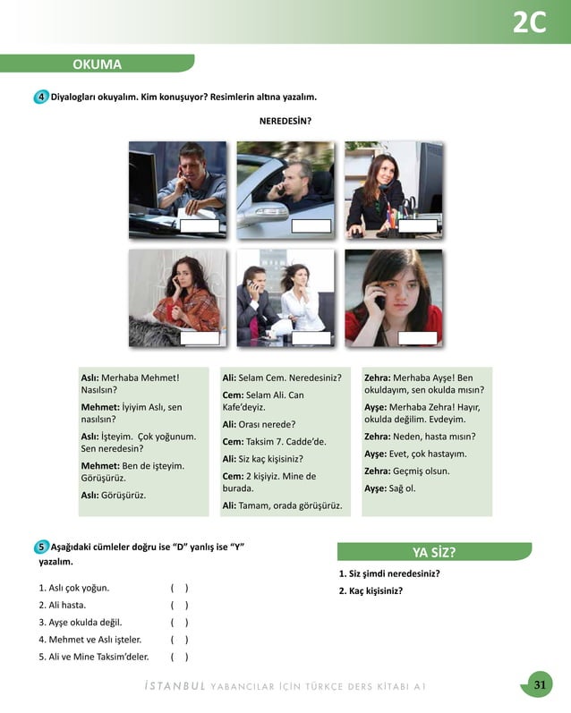 Istanbul A1 Ders Kitabi Arabic | PDF