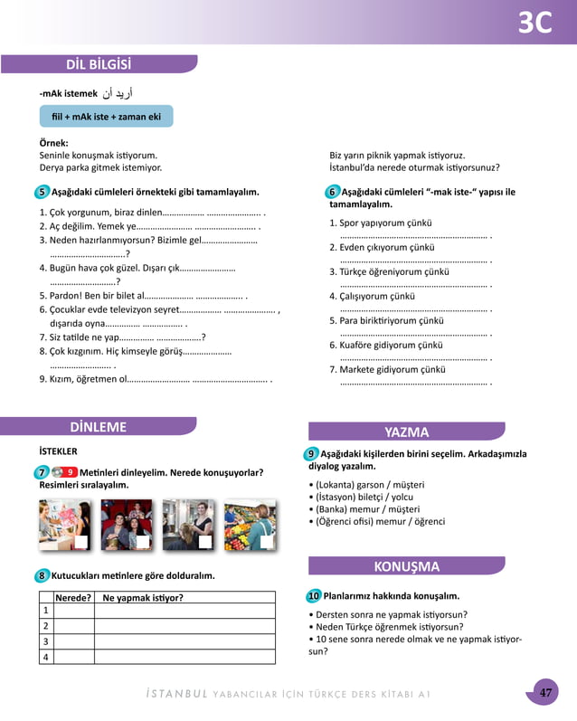 Istanbul A1 Ders Kitabi Arabic | PDF