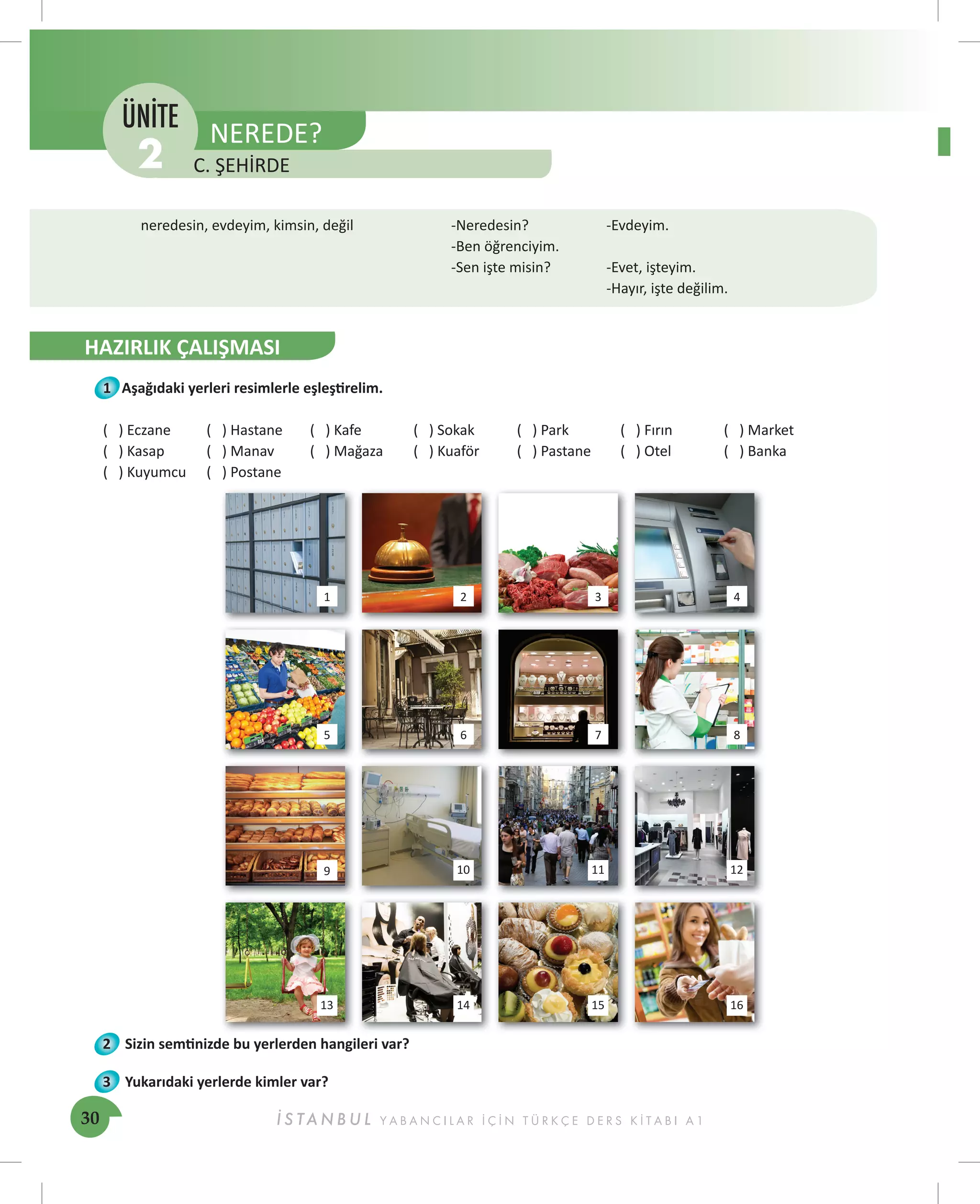 Istanbul A1 Ders Kitabi English 2 | PDF