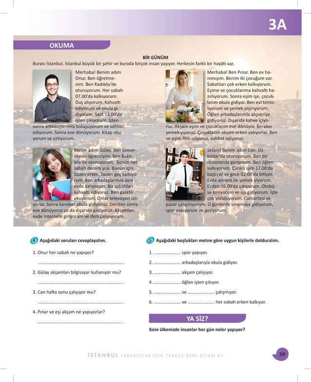 Istanbul A1 Ders Kitabi English 2 | PDF