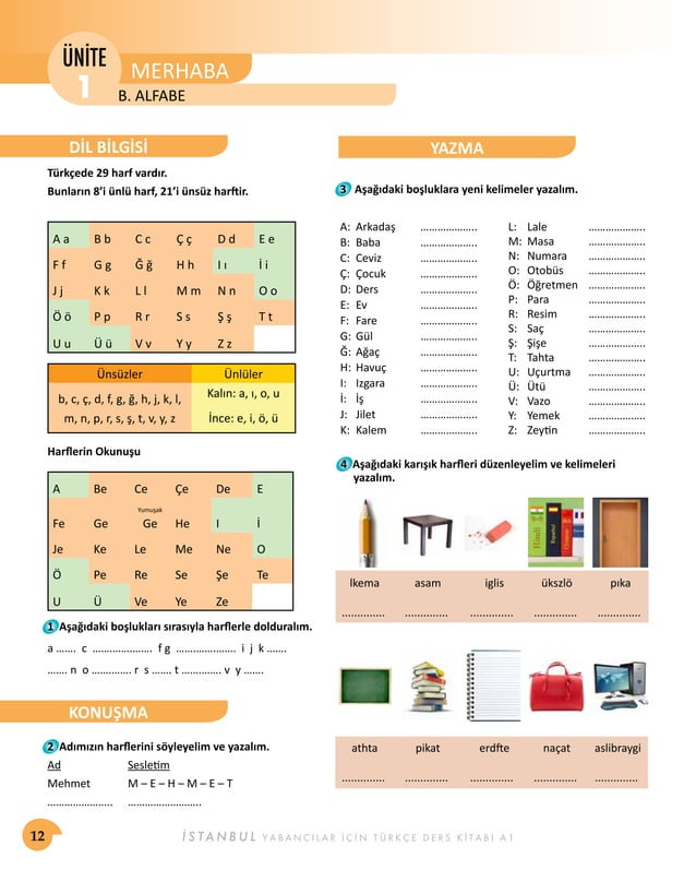 Istanbul A1 Ders Kitabi English | PDF