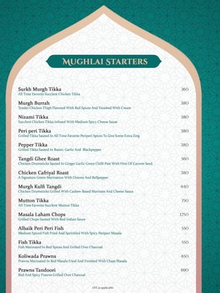 Istanbul Darbar Family Restaurant In Kurla. Menu | PDF