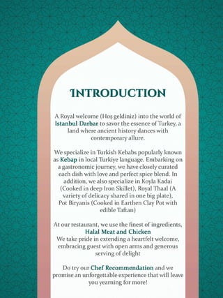 Istanbul Darbar Family Restaurant In Kurla. Menu | PDF