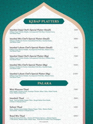 Istanbul Darbar Family Restaurant In Kurla. Menu | PDF