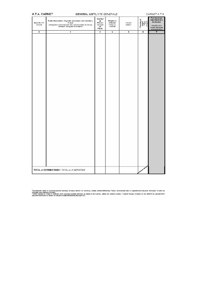 ATA Carnet - Istanbulska Konvencija | PDF