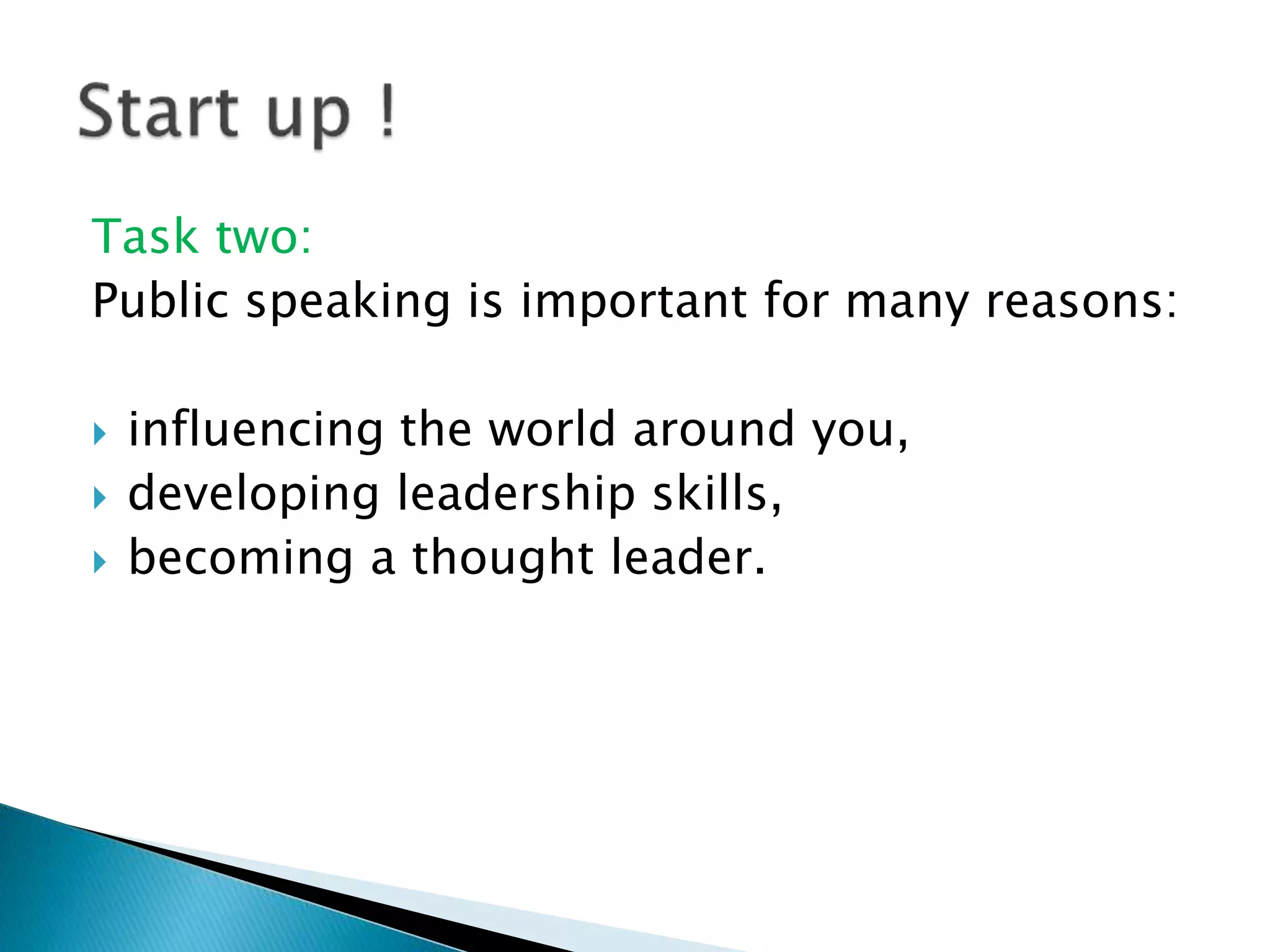 An introduction to public speaking | PPTX