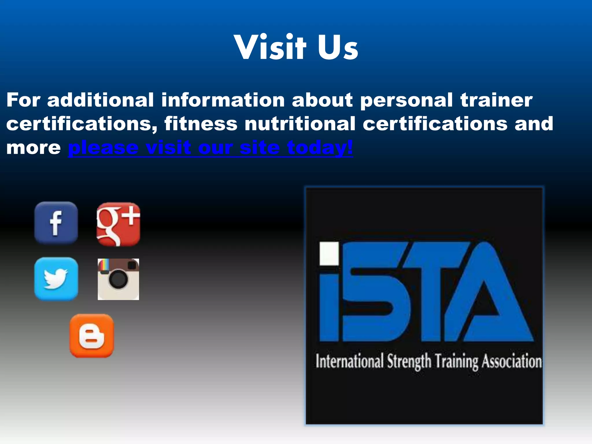 ista reasons to become a personal trainer | PPT
