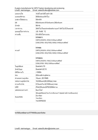 istartek nbtc approved vt900 with rs232 port for thailand dlt project | PDF