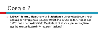 ISTAT | PPTX | Economy | Business and Finance