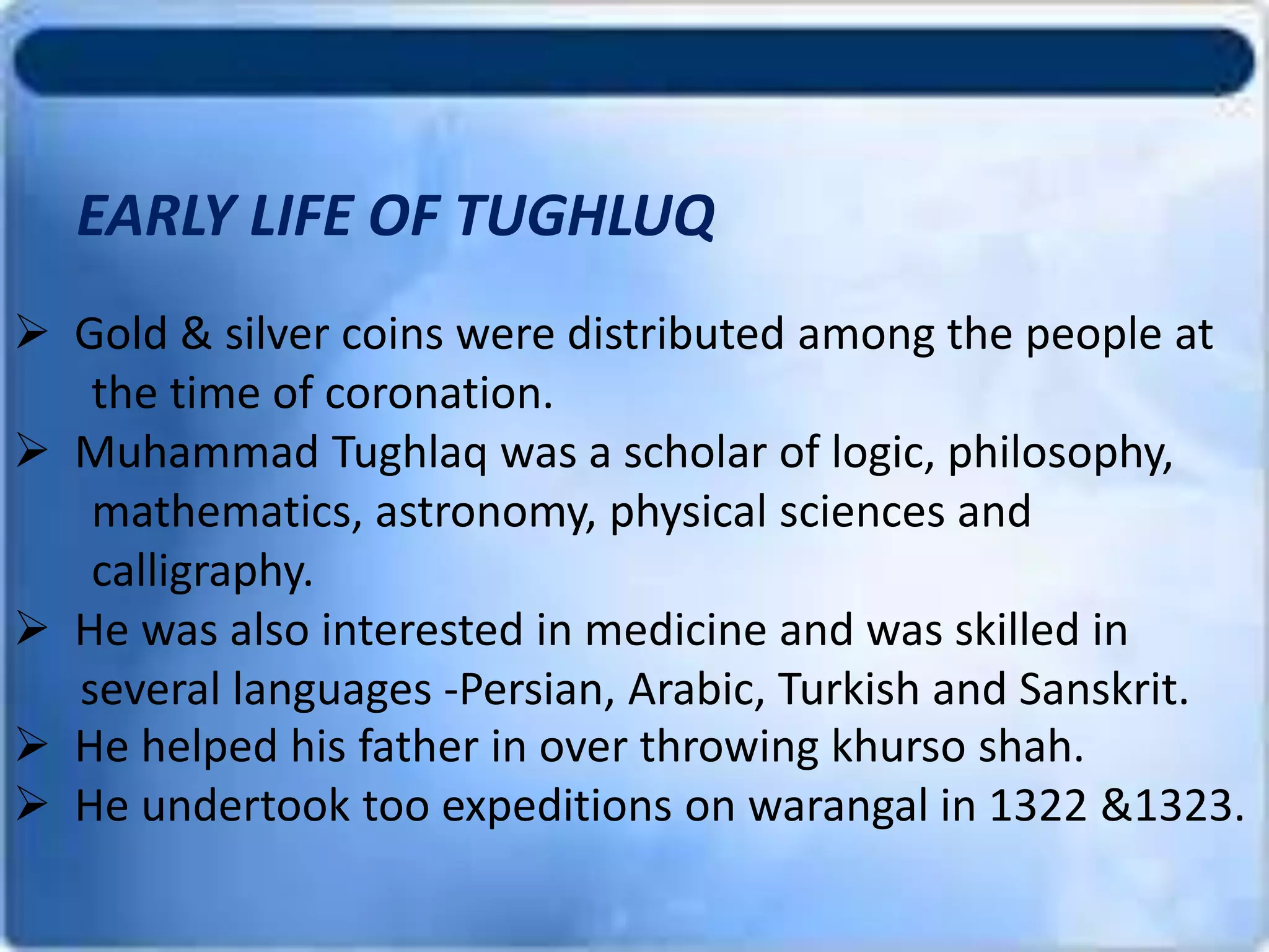 MOHAMMAD BIN TUGHLUQ | PPTX