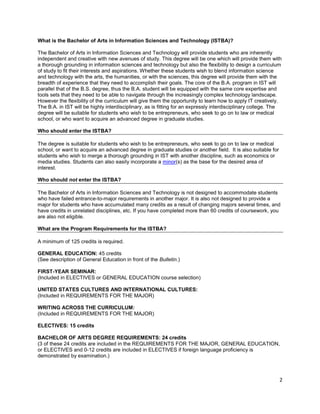 IST BA Student Guide | PDF