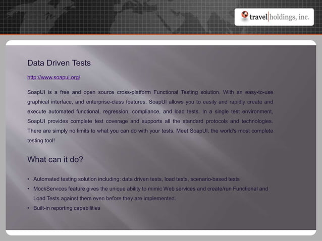 WebServices using Soapui | PPTX | Web Development | Internet