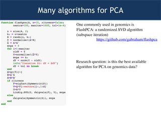 Genomics data analysis in Julia | PPT