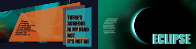 Pink Floyd Typography based book | PPT