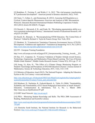 The ISTEAM Program | PDF