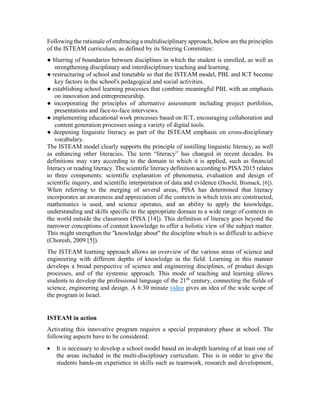 The ISTEAM Program | PDF