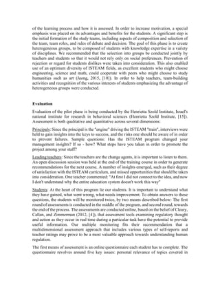 The ISTEAM Program | PDF