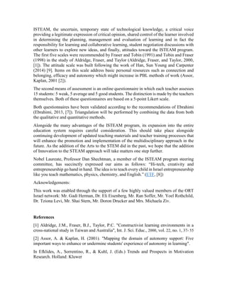 The ISTEAM Program | PDF