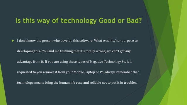 Is technology good or bad negative effects of technology | PPTX ...