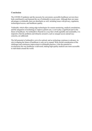 Is Telehealth the Present and Future of Healthcare? | PDF